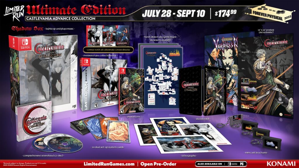 Limited Run Games Details Castlevania Advance Collection Special Editions