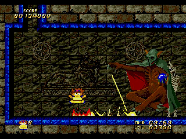 Toaplan's fantasy platformer "Wardner no Mori" for Sega Mega Drive ...