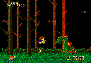 Toaplan's fantasy platformer "Wardner no Mori" for Sega Mega Drive ...